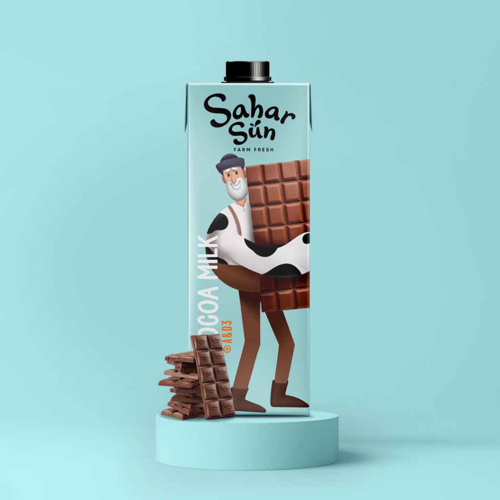 Low-Fat Cocoa Milk 1 Liter - Sahar Sun Dairy