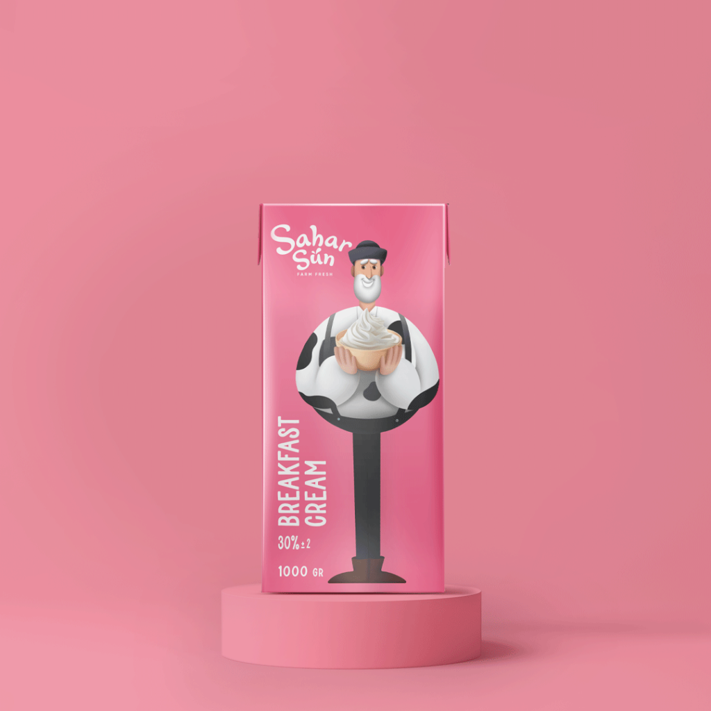 Semi Fat Breakfast Cream 1000gr - Sahar Sun Dairy